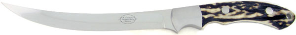 R. Crowder Custom Large Fillet Knife Stag | American Edge Knives