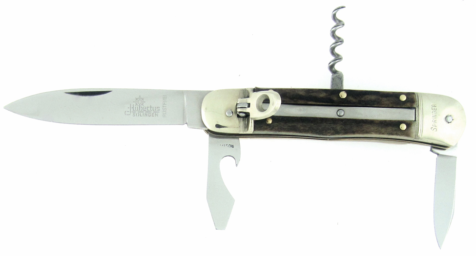 Hubertus Four Blade Scout Auto Stag 114SHH | American Edge Knives