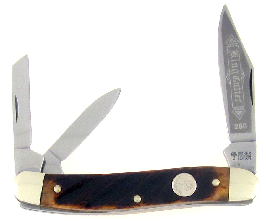 Boker Whittler Washboard Brown Bone King Cutter 280WBB | American Edge ...