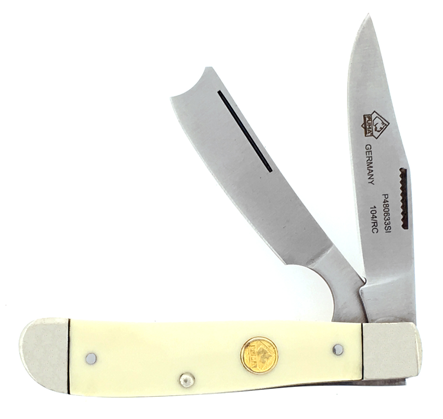 Puma Razor Mini Trapper Smooth Ivory Delrin P480633SI | American Edge ...