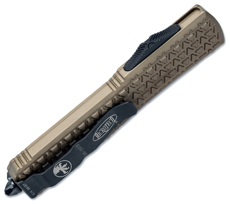 Microtech Ultratech Tri Grip T/E Tan Black Serrated 123-2TA | American ...