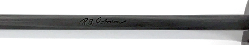 R.B. Johnson Custom Bowie Knife Genuine Antique Stag Hand Forged Hamon ...