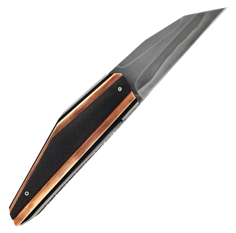 Corrie Schoeman Custom D-Fuse Flipper Liner Lock Copper Berylium Carbon ...