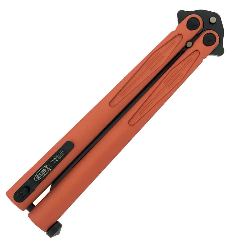 Microtech Tachyon III Balisong Butterfly S/E Orange Black DLC Standard ...