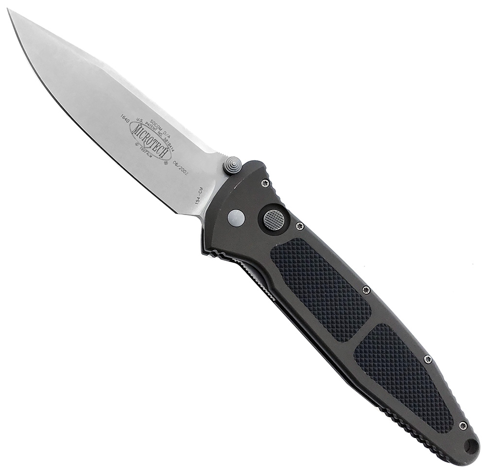 Microtech Socom D/A Auto Clip Point Stonewash Standard Vintage ...