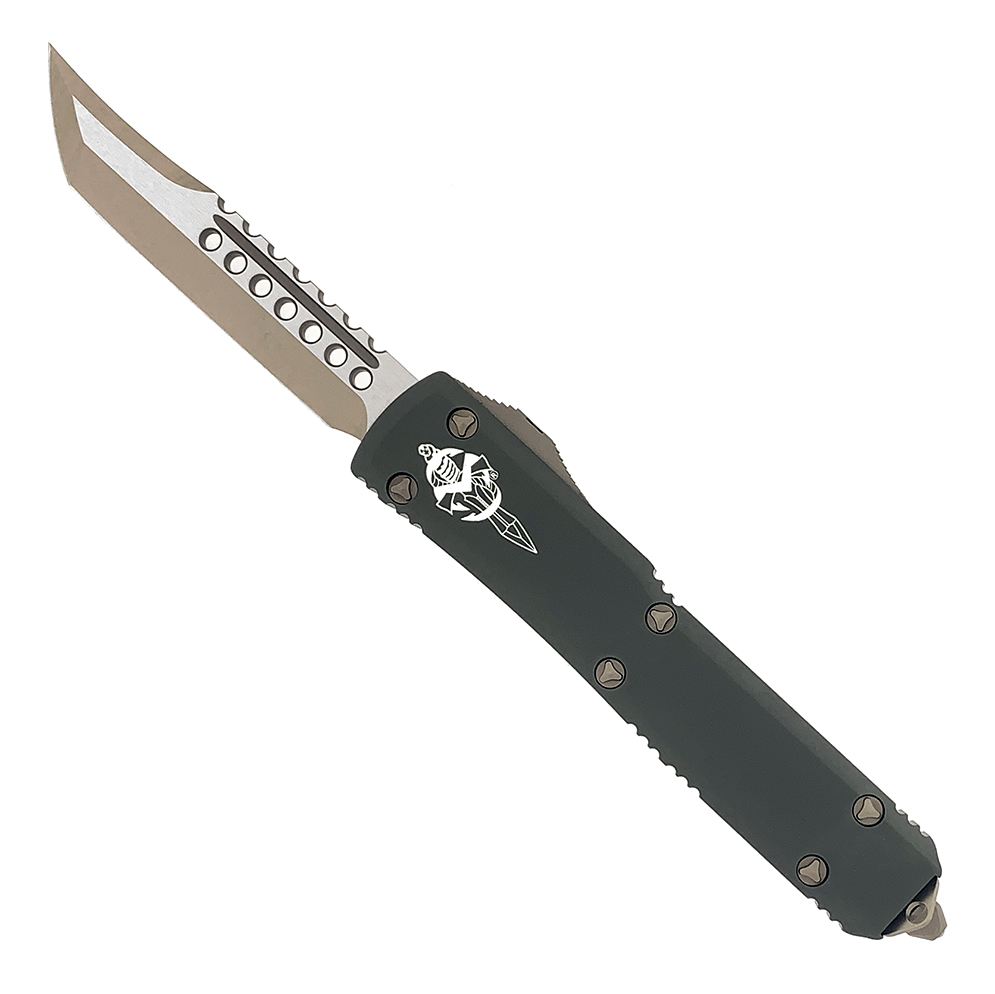 Microtech Ultratech Hellhound T/E Contoured OD Green Bronzed Standard ...
