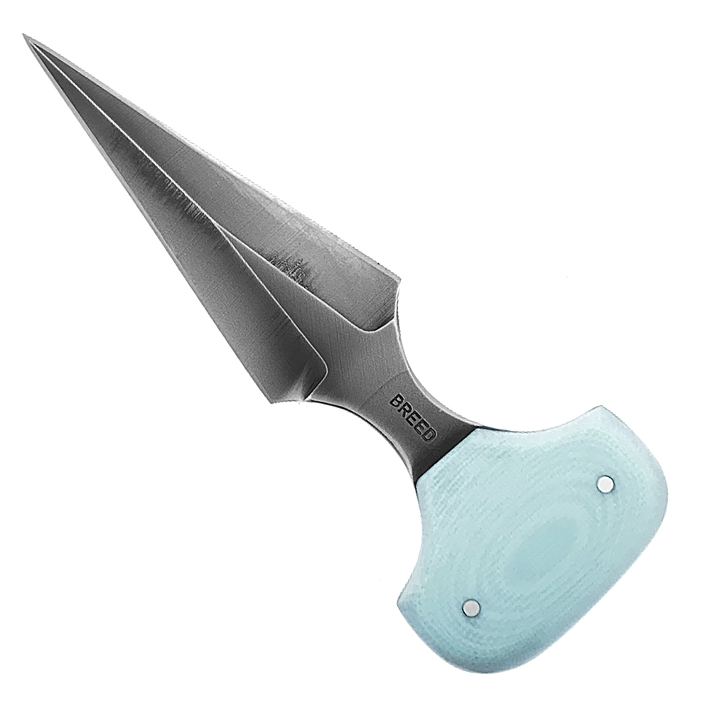 Kim Breed Custom Push Dagger Tiffany Blue G-10 Handle Nitro V Blade ...