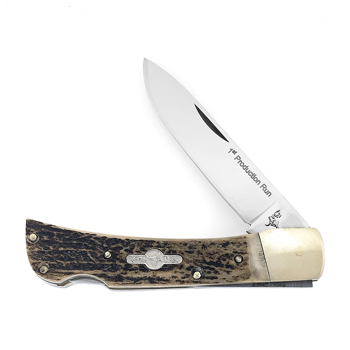German Bull Large Lock Back Hunter Genuine Stag 1st Production Run ...