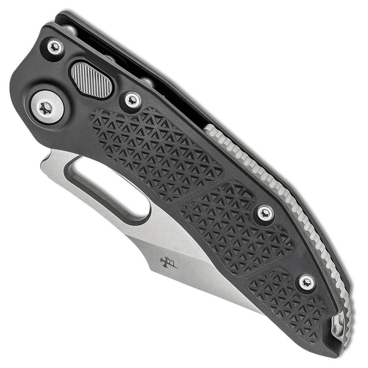 Microtech Borka Stitch Auto S/E Black Stonewash Serrated 169-11 ...