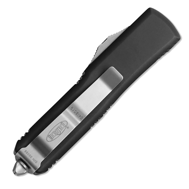 Microtech UTX-85 S/E Black Satin Serrated 231-5 | American Edge Knives