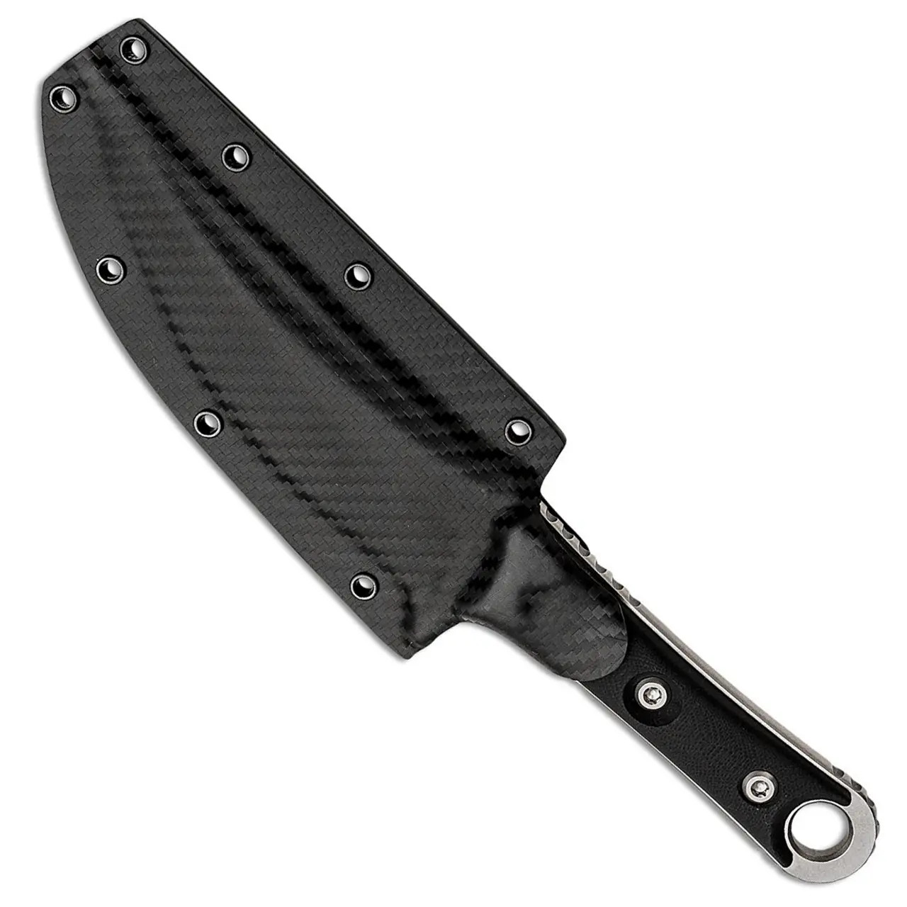 Microtech Borka SBK Fixed Blade S/E Black Handle Stonewash Standard ...