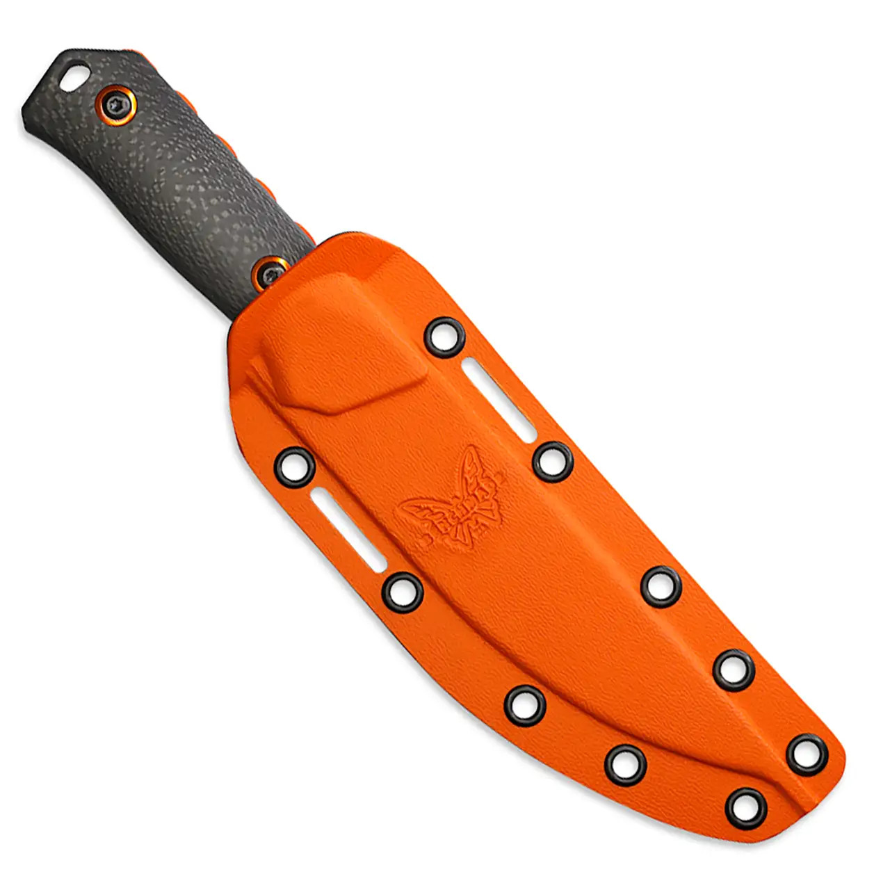 Benchmade Raghorn Hunting Fixed Blade Carbon Fiber Handle Orange ...