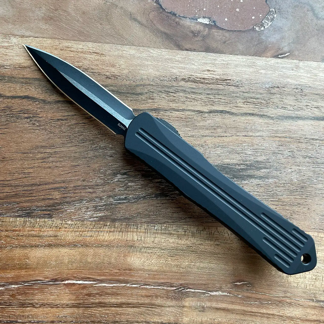 Heretic Knives Manticore S D/E Black Handle Battleworn Black Blade H024 ...