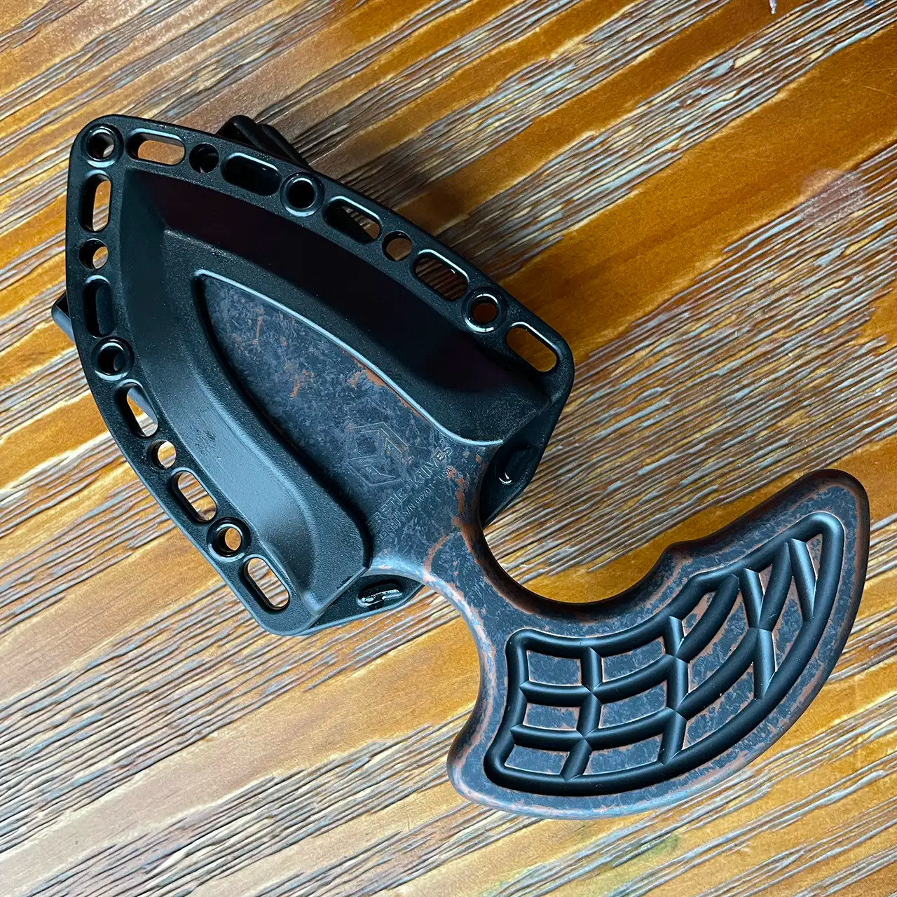 Heretic Knives Sleight Fixed Blade D/E Push Dagger Breakthrough Bronze ...