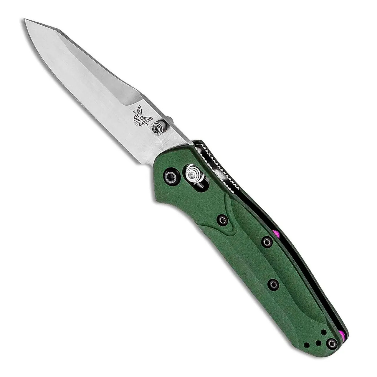 Benchmade Mini Osborne Axis Lock Green Handle Satin Blade 945 ...