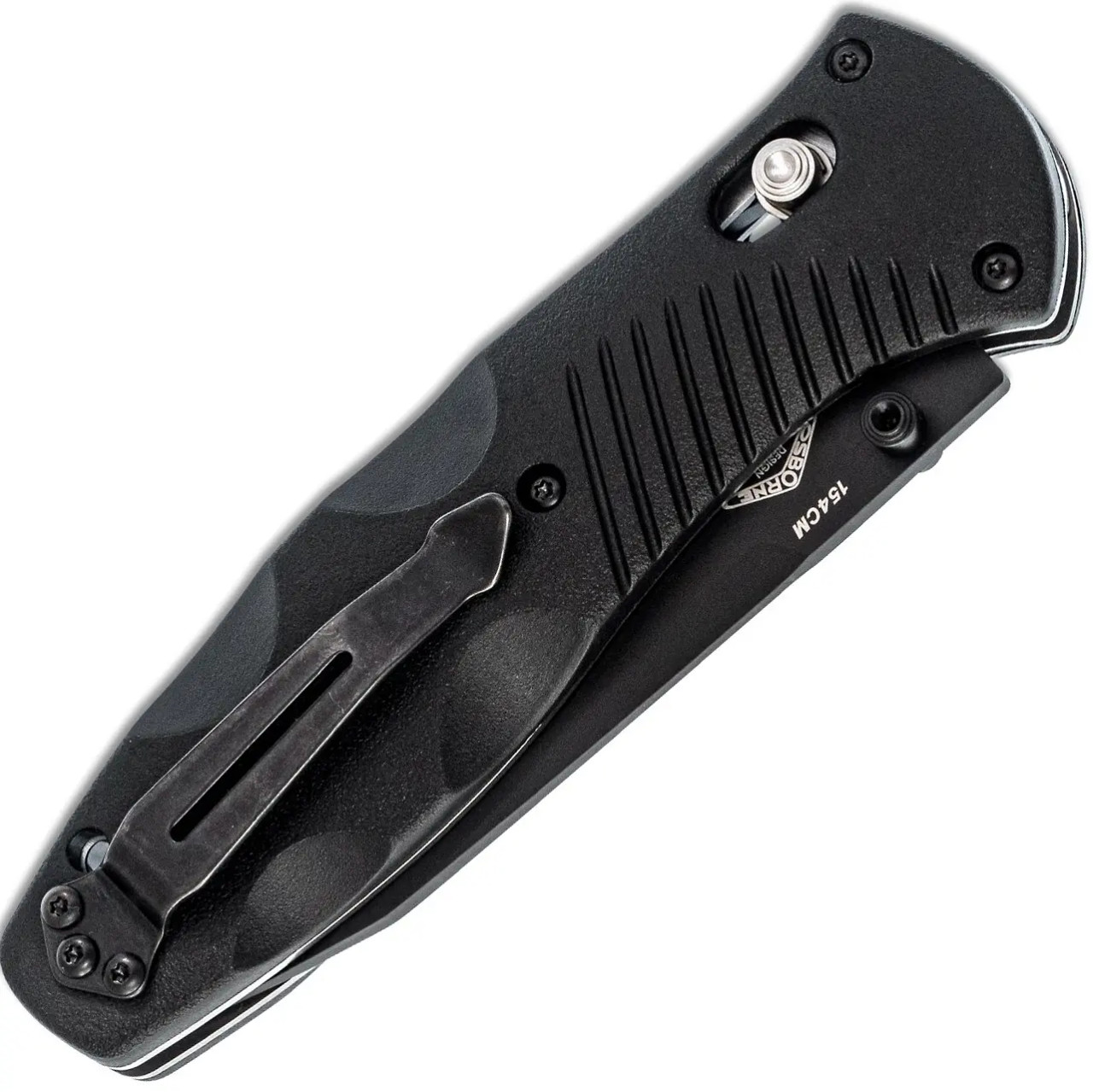 Benchmade Barrage Axis Lock Assisted Black Valox Handle Black Serrated ...