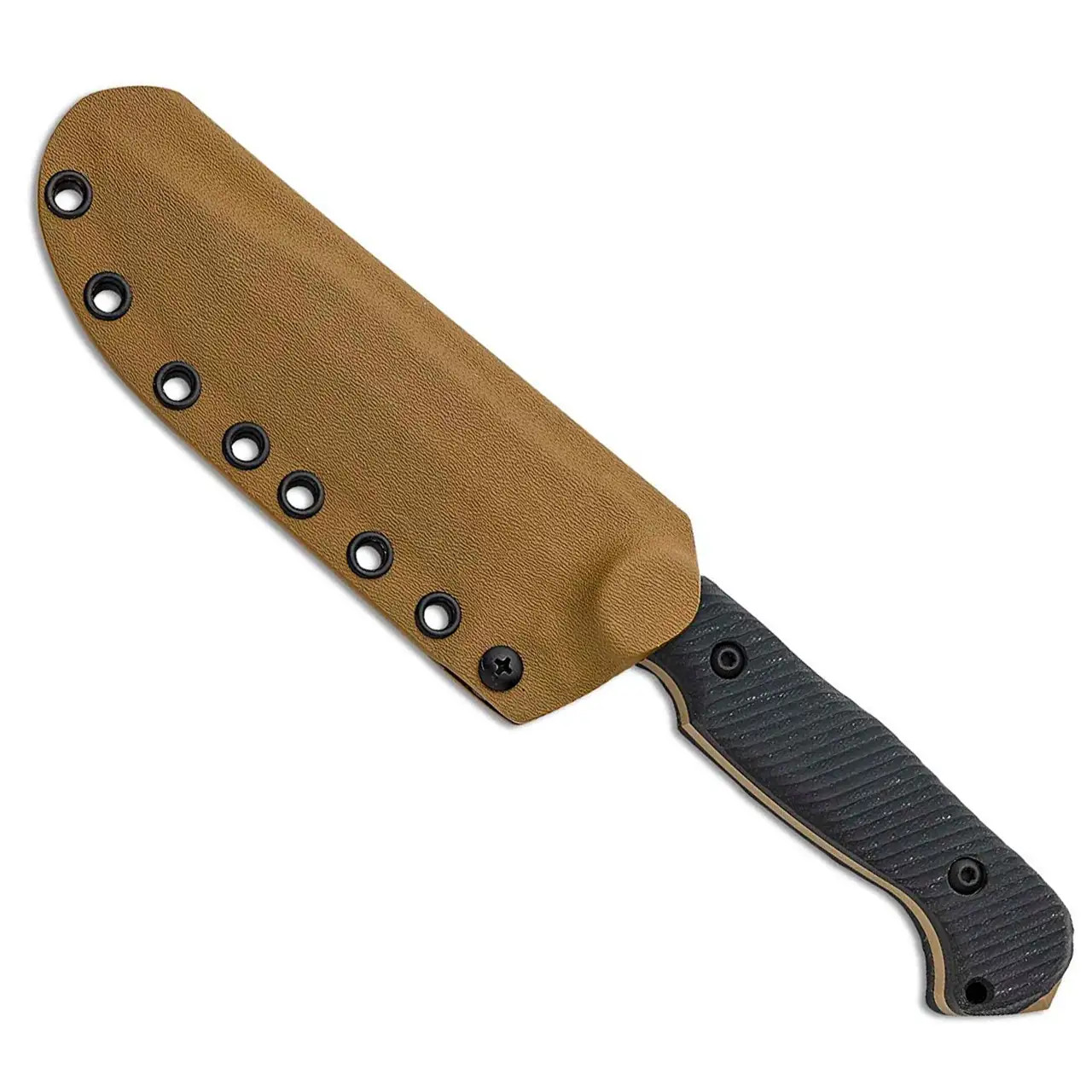 Toor Knives Valor Fixed Blade Black G10 Handle Mojave Tan Blade ...