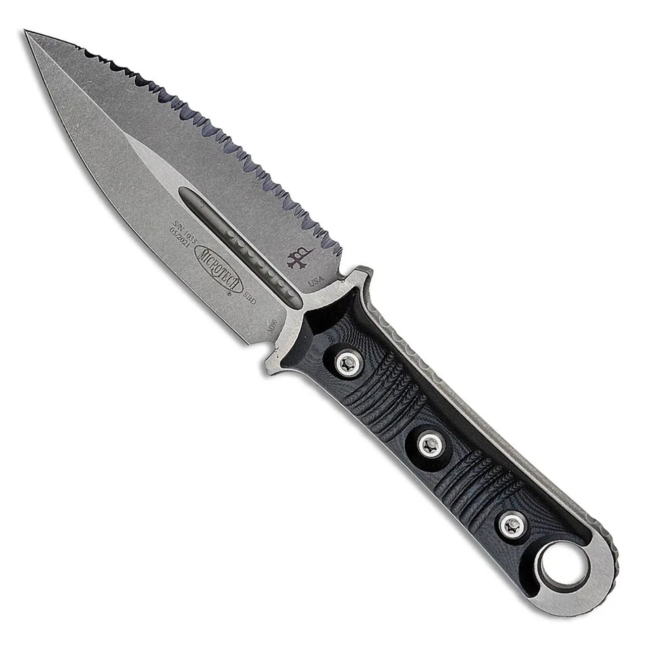 Microtech Borka SBD Dagger Fixed Blade Black G-10 Apocalyptic Full ...