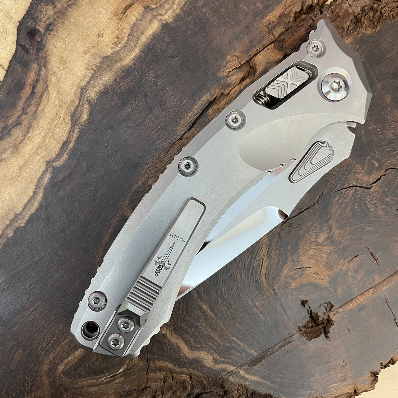 Marfione Customs Amphibian RAM-LOK Double Vapor Blast Titanium Mirror ...