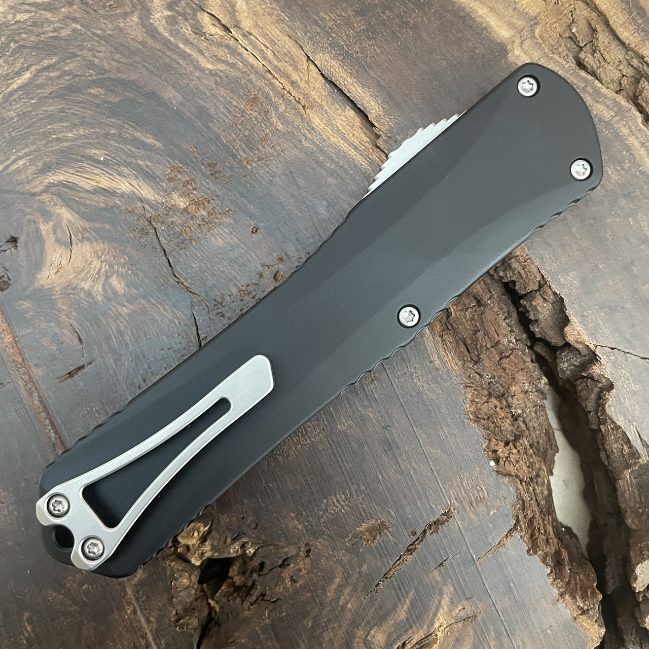 Heretic Knives Manticore X Tanto Black Handle Stonewash Blade H031-2A ...