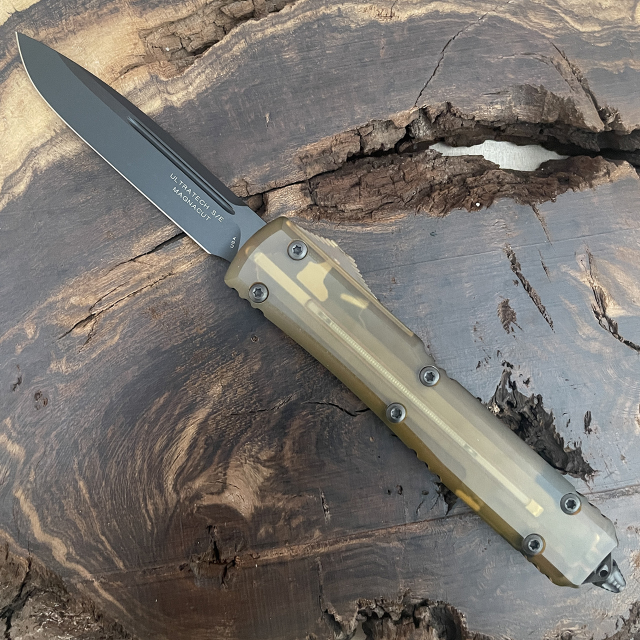 Microtech Ultratech S/E Ultem Top DLC Magnacut Standard Signature Series 121-1DLCTULS | American ...