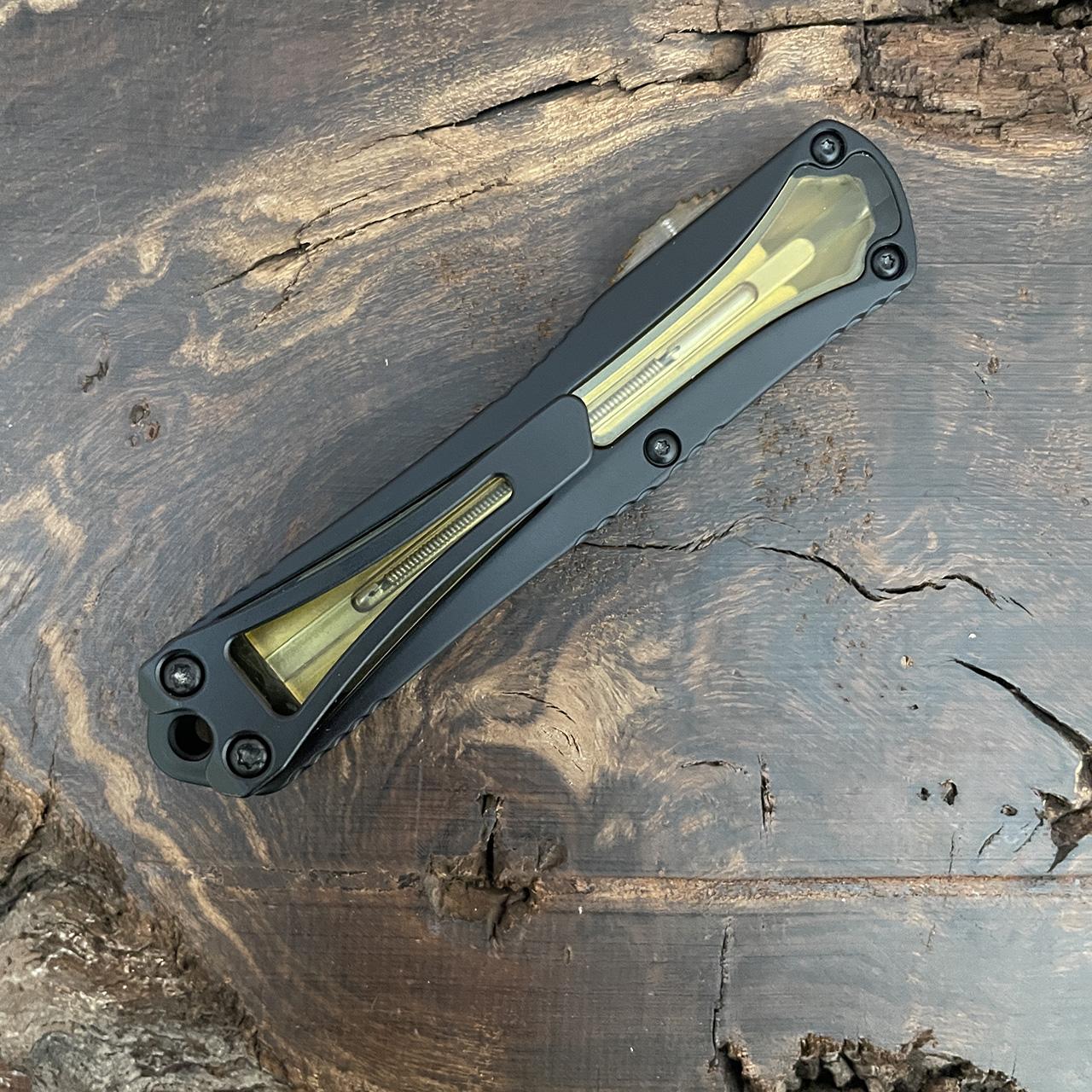 Heretic Knives Manticore S D/E Black Handle w/ Ultem Inlay DLC Blade ...