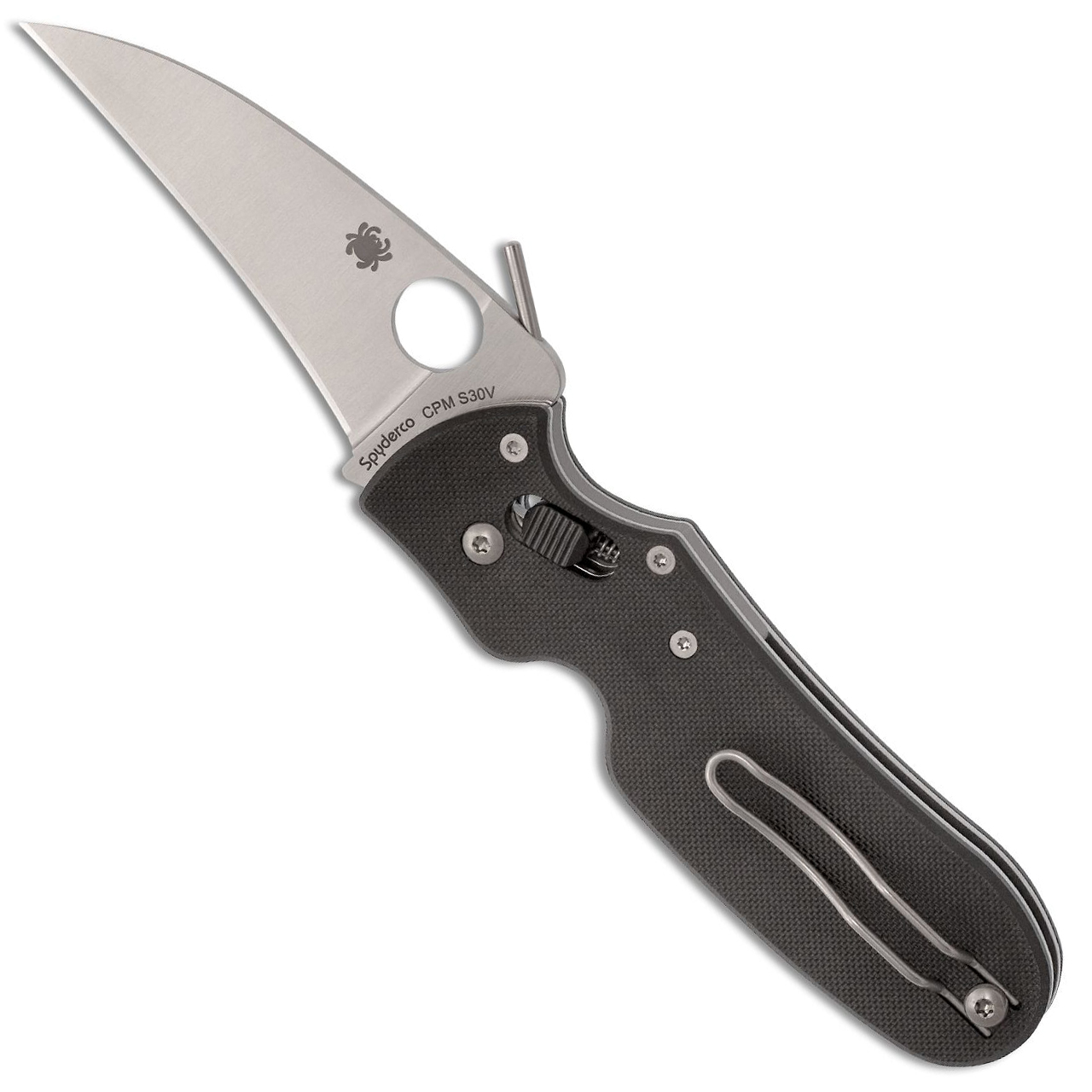 Spyderco P'kal Black G10 Handle Satin Blade C103GP | American Edge Knives