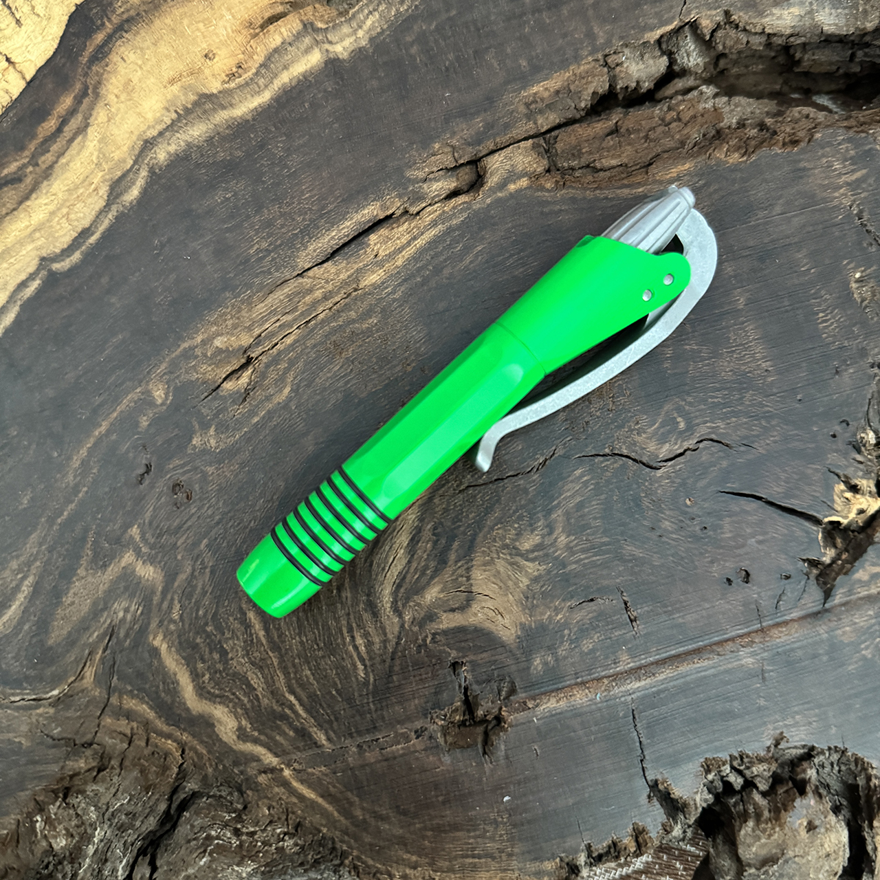 Microtech Siphon II Pen Green Stainless Steel Apocalyptic Internals 401 ...