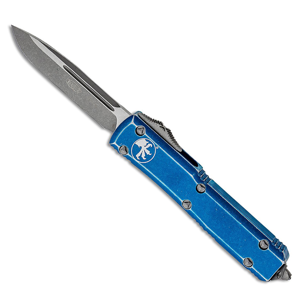 Microtech Ultratech S/E Distressed Blue Apocalyptic Standard 121-10DBL ...