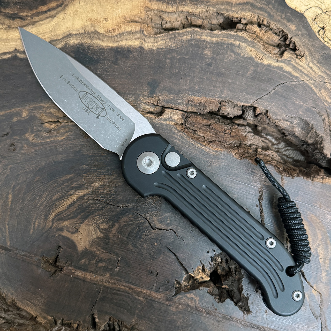 Microtech LUDT Black Apocalyptic Standard w/ Torx Hardware 135-10AP-TRX ...