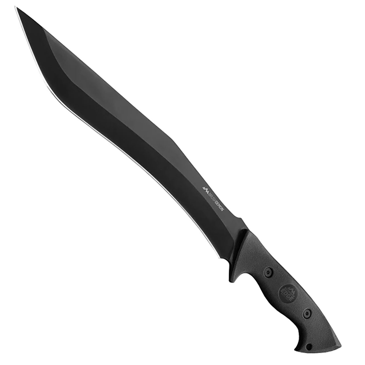 Outdoor Edge Brush Demon Machete Black TPR Handle Black Blade BD-10C ...