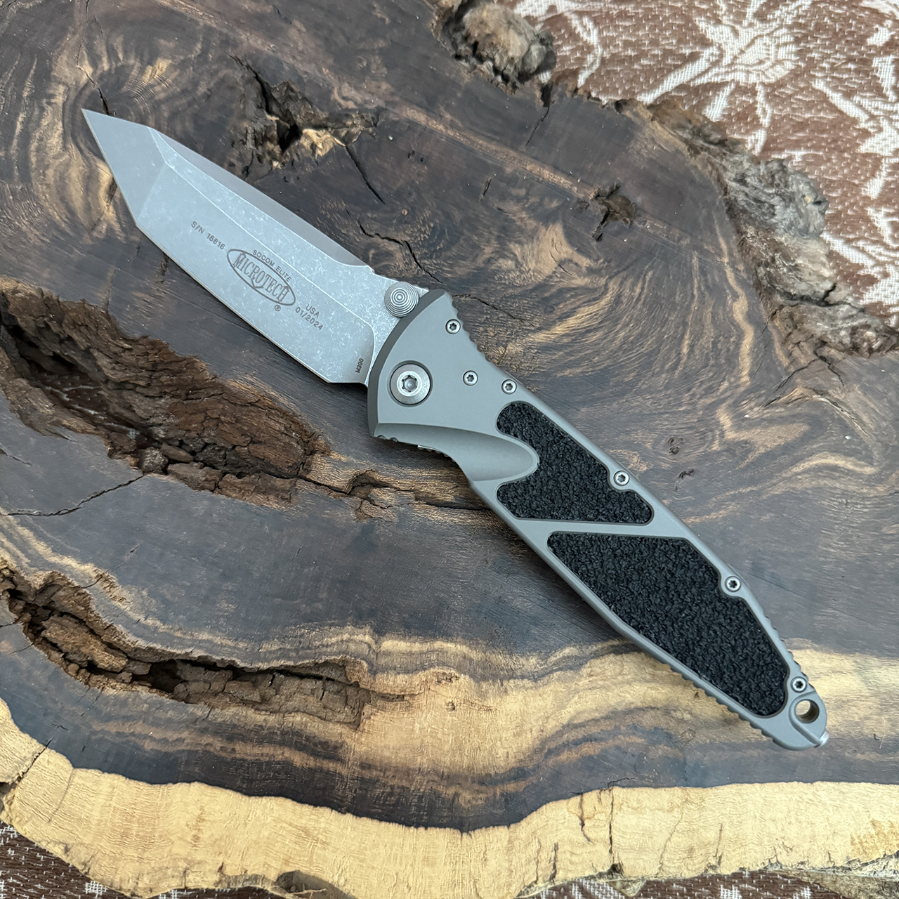 Microtech Socom Elite Manual T/E Natural Clear Apocalyptic Standard 161-10APNC | American Edge ...