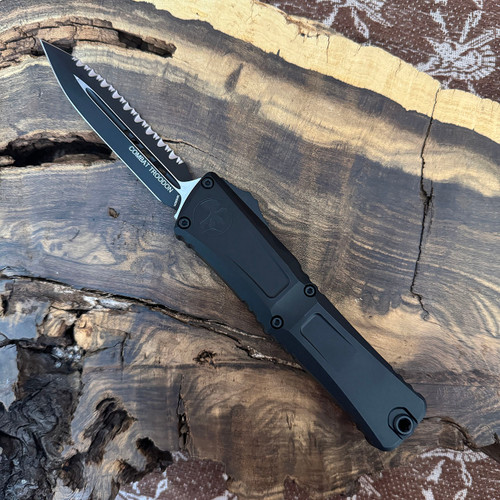 Microtech Combat Troodon D/E Gen III Black Tactical Full Serrated 1142 ...