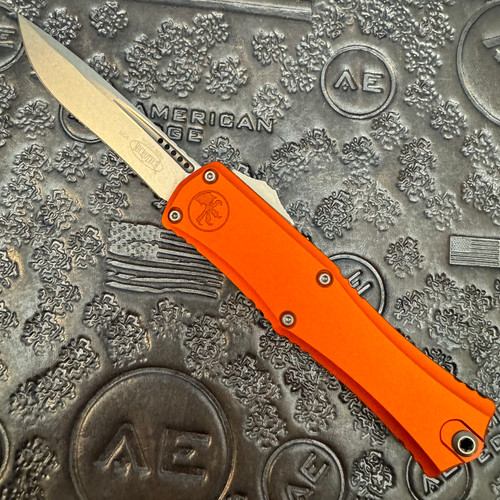 Microtech Hera Ii Mini Recurve Orange Stonewash Standard 1705m 10or