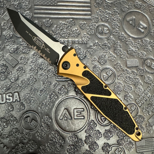 Microtech Socom Elite Manual T/E Tan Black Partial Serrated 161-2TA ...