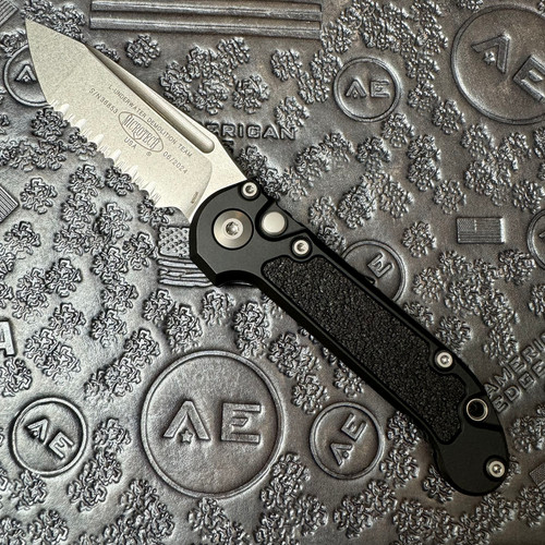 Microtech LUDT T/E Gen III Black Stonewashed Full Serrated 1136-12 ...