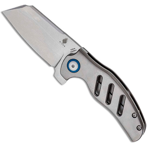Kizer Mini Sheepdog C01C Frame Lock Titanium Handle Stonewashed Blade ...