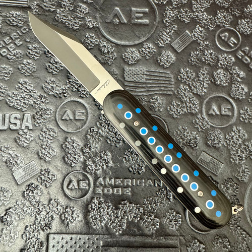 Chuck Gedraitis Custom Switch Army Switch Blade Black Micarta w ...