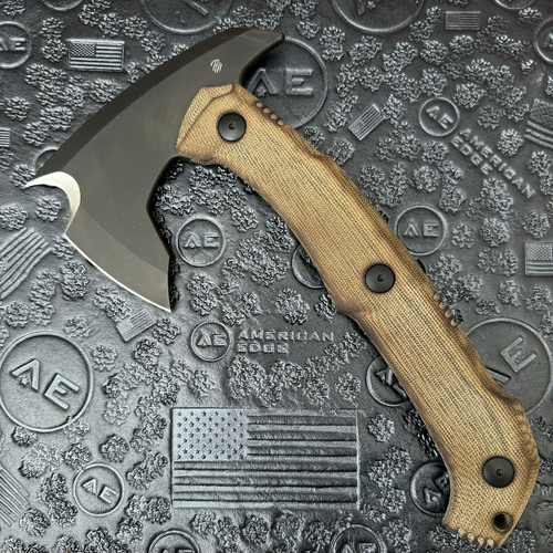 Bastinelli Creations Addiction Axe Tomahawk Custom Torched OD Green ...