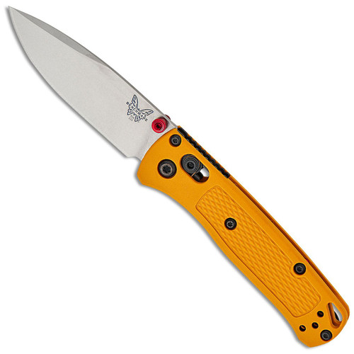 Benchmade Mini Bugout Axis Lock Daybreak Yellow Handle Satin Blade 533 ...