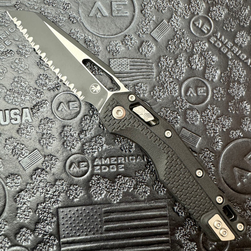 Microtech MSI RAM-LOK S/E Tri-Grip Black Polymer Full Serrated 210T ...