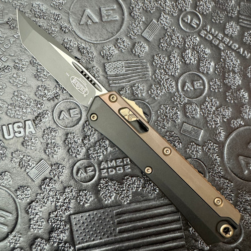 Microtech Glykon T/E Black/Bronze Standard Nickel Boron Internals 185 ...
