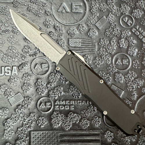 Guardian Tactical RECON-035 G2 S/E Black Handle Stonewashed Serrated ...