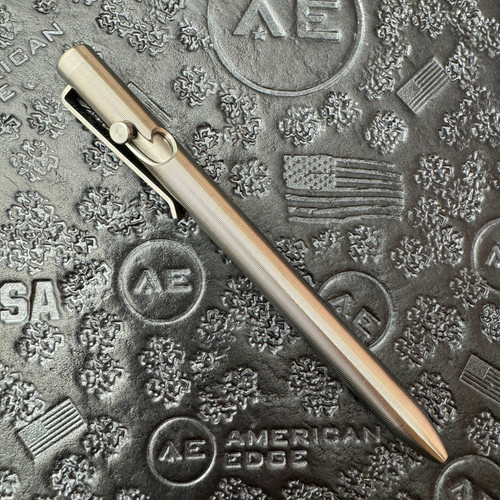 Tactile Turn Bolt Action Standard Pen Titanium Bolt | American Edge Knives