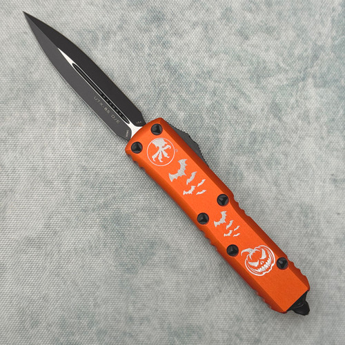 Microtech UTX-85 D/E Halloween Orange Black Standard AE CUSTOM SHOP 232 ...