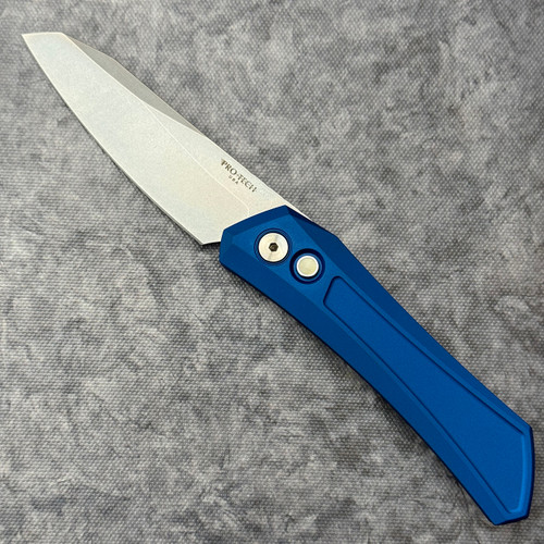 Pro-Tech Sinkevich Oligarch Auto Blue Aluminum Handles Stonewashed ...