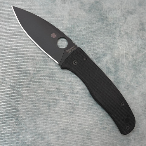 Spyderco Bodacious Compression Lock Black G-10 Handle DLC Blade ...