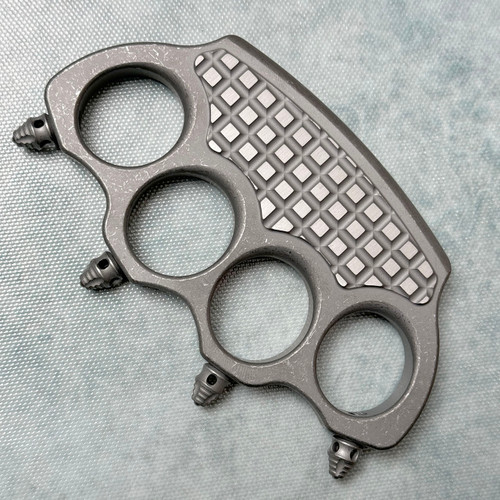 Marfione Custom Hand Tank Titanium Ice Blue Four Finger Knuckle ...