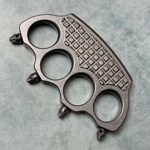 Marfione Custom Hand Tank Titanium Ice Blue Four Finger Knuckle ...