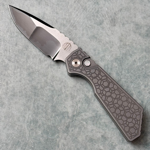 Pro Tech Strider Pt Auto Textured Gridlock 17 4 Steel Handle 2 Tone